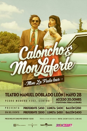 Boletos | Caloncho y Mon Laferte | www.showticket.com.mx