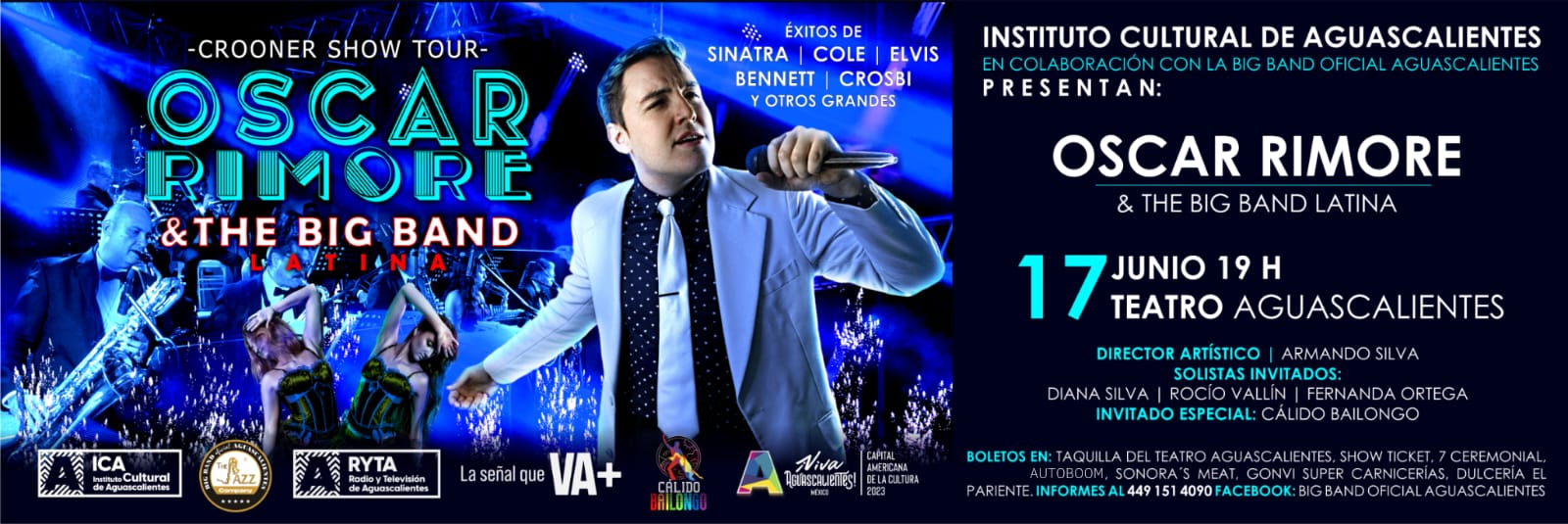 Boletos | OSCAR RIMORE & BIG BAND OFICIAL AGUASCALIENTES "LA BIG BAND ...