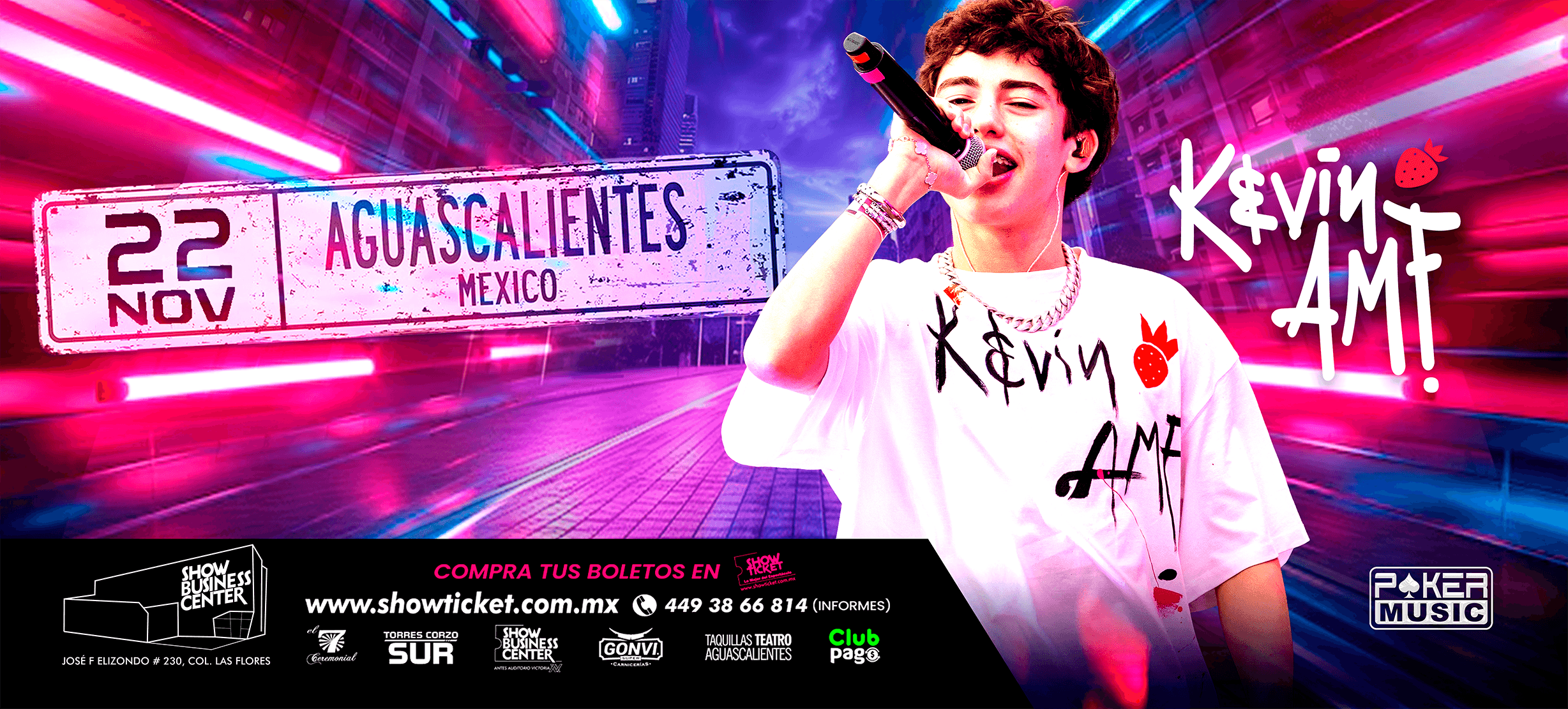 Boletos | KEVIN AMF EN AGUASCALIENTES 2024 | www.showticket.com.mx