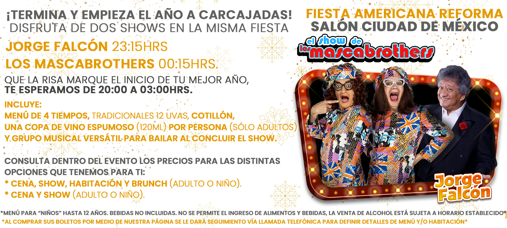 Boletos | ¡FIN DE AÑO A CARCAJADAS! DISFRUTA DE 2 SHOWS EN LA MISMA ...