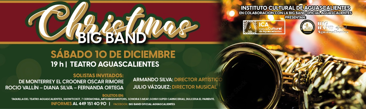 Boletos | Big Band Oficial Aguascalientes en Christmas BIG BAND 2022 ...